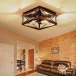 Flush Mount Rustic Ceiling Lights: Illuminate Your Space with Stunning