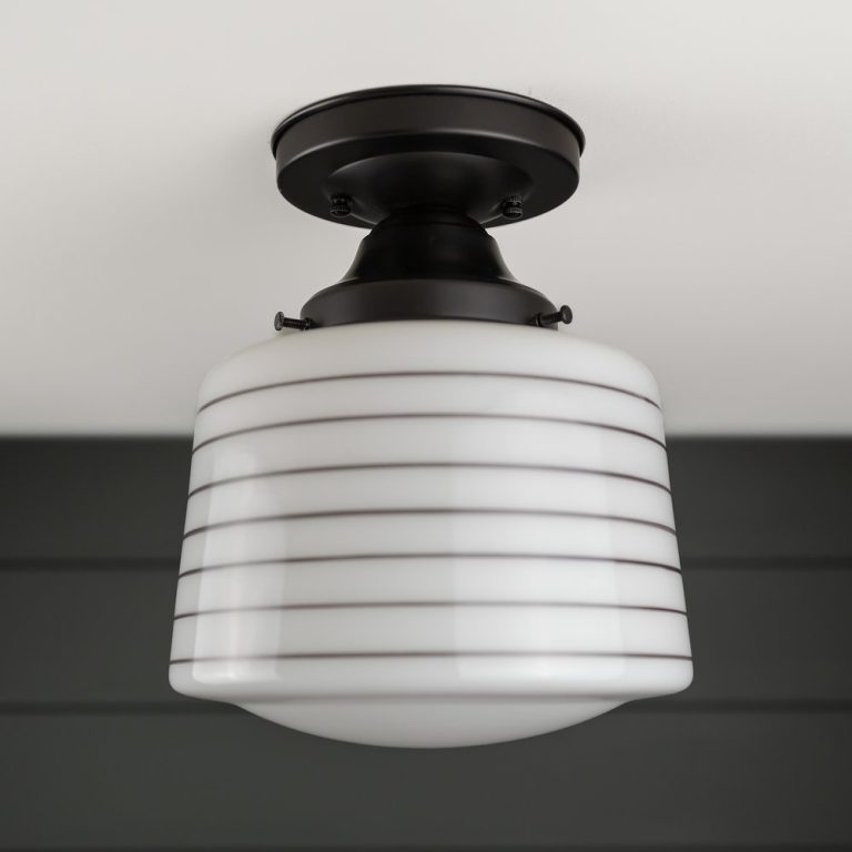 Striped Schoolhouse Ceiling Light Fixtures: Unveiling the Timeless Charm