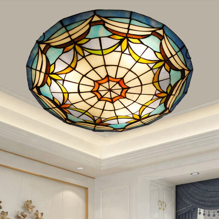 Flush Mount Tiffany Ceiling Light Fixtures: Illuminate Your Space with ...